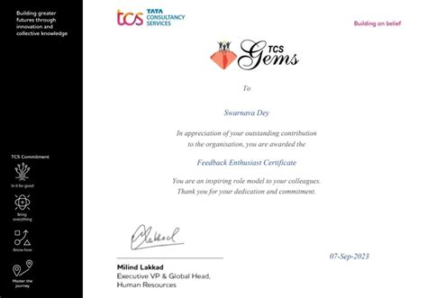 swarnava dey on linkedin tataconsultancyservices tcsgems