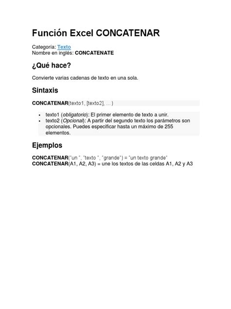 Pdf Función Excel Concatenar Dokumen Tips