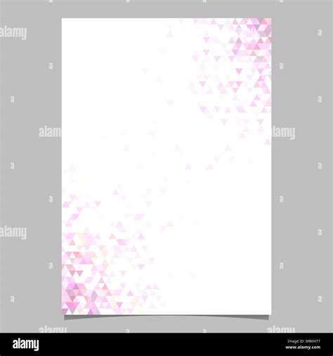 Abstract Triangle Brochure Template Polygonal Stationery Design Stock Vector Image And Art Alamy