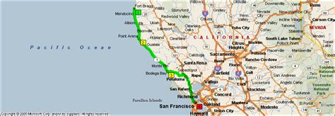 Fort Bragg Ca To San Francisco Ca
