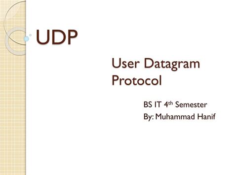 PPT UDP TCP PowerPoint Presentation Free Download ID 3537452