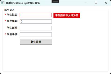 Wpf表单验证 傲慢与偏见luc 博客园 Wpf表单验证 傲慢与偏见luc 博客园