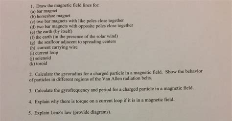 Solved Draw The Magnetic Field Lines For A Bar Magnet Chegg