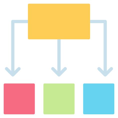 Decomposition Generic Color Fill Icon