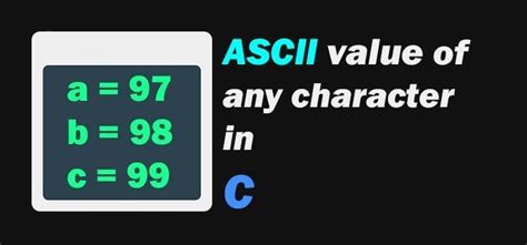 How To Find Ascii Value In C Language