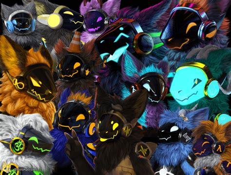 Small Collage Of Some Recent Protogen Pieces R Furry