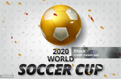 축구 컵 2020의 벡터 그림 축구 선수권 대회를위한 세련된 배경의 디자인 벡터 현실적인 3d 공 벡터 일러스트레이션 0명에 대한 스톡 벡터 아트 및 기타 이미지 Istock
