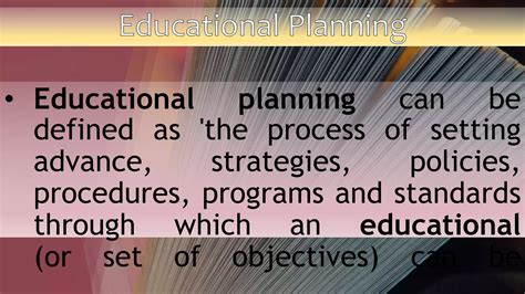 Stages And Approaches To Educational Planning Pptx