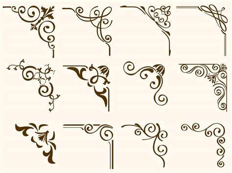 Corner Scroll Vector Art Icons And Graphics For Free Download