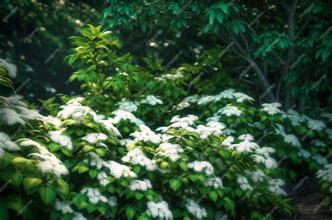 Premium Photo A Lush Forest Canopy With Deep Green Leaves And