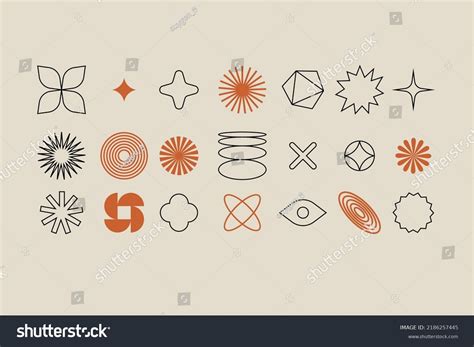Vector Set Different Geometric Shapes Elements Stock Vector Royalty Free 2186257445 Shutterstock