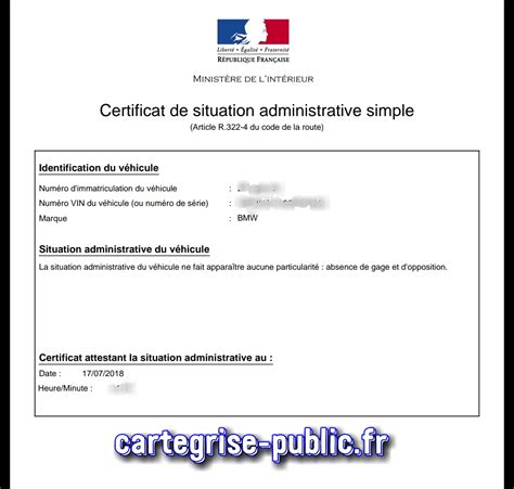 Formulaire Pdf Certificat De Cession Administrative