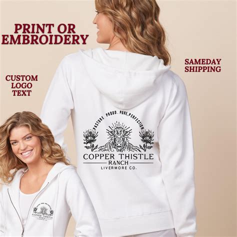 Personalized Zip Up Hoodie Custom Zip Up Hoodie Custom Team Logo Zip Up