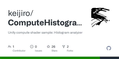 github keijiro computehistogram unity compute shader sample histogram analyzer