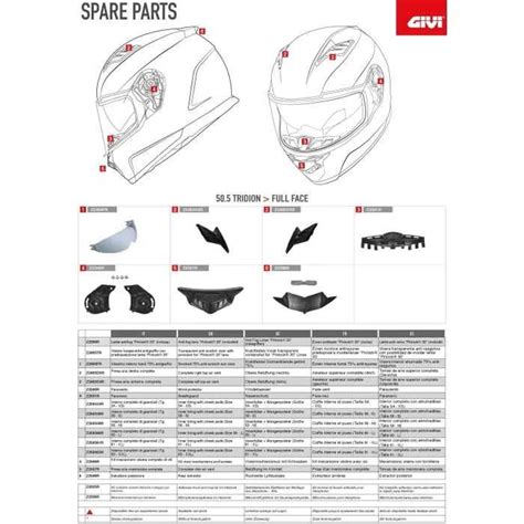 Motorcycle Helmet Parts Diagram Overview