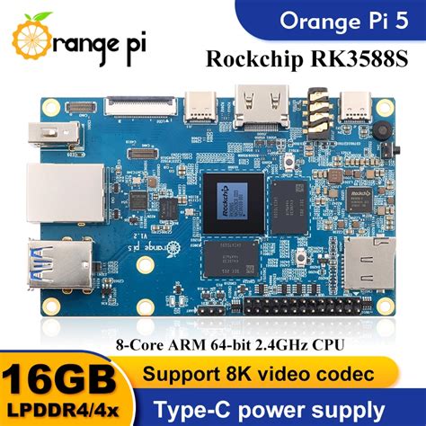 Orange Pi 5 16gb Ram Rk3588s Supports Android And Debian Os Orange