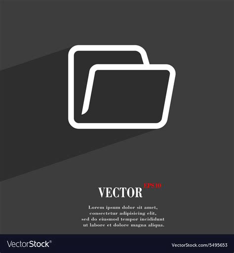 Folder Icon Symbol Flat Modern Web Design Vector Image