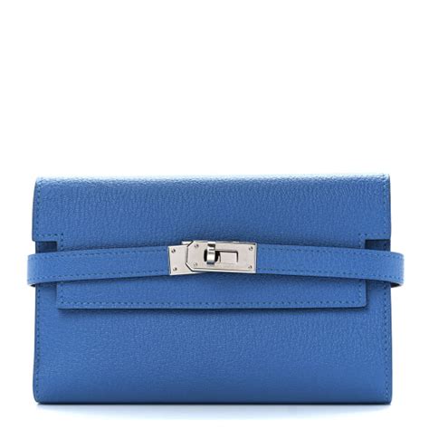 hermes chevre mysore medium kelly wallet bleu zanzibar 1244969