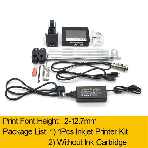 자동 잉크젯 프린터 자동 코드 기계 터치 스크린 Tij 인쇄 로고 Qr 코드 바코드 조립 라인 127 254mm 43 인치