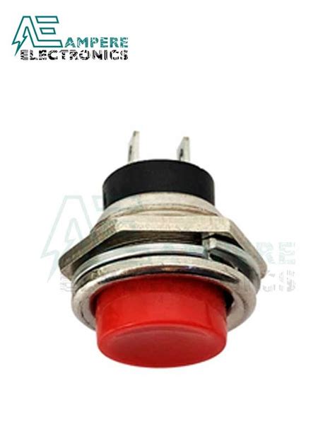 DS 212 Push Button Red Round N O 16mm Flux Electronix