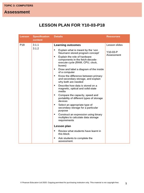 Y1003p18lessonplanv2 Pdf Computer Data Storage Computer