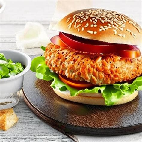 Premium Ai Image Chicken Burger