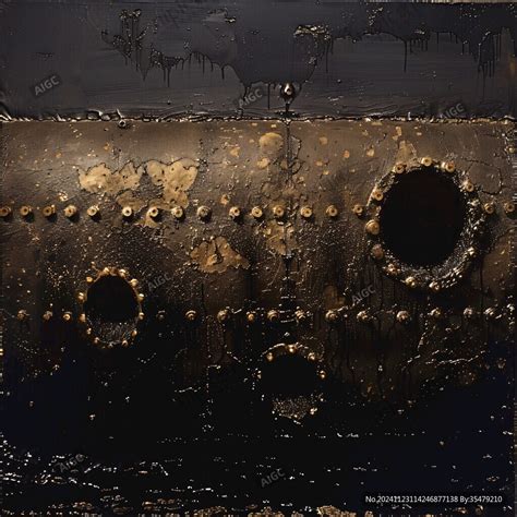 Ai创作图铁锈抽象画 金属腐蚀艺术 金属质感画 金属质感插画 金属抽象画 水滴痕迹装饰画 抽象金属画 蚀锈轮船腐蚀 碳金装饰画 鎏金抽象画 工业抽象画 金元素无框画 水滴工艺背景墙装饰画 鎏金