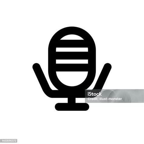 작은 마이크 아이콘입니다 팟캐스트 및 오디오의 기호입니다 벡터 가수에 대한 스톡 벡터 아트 및 기타 이미지 가수 개념 겨냥 Istock