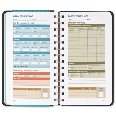 Weight Training Journal Golds Gym Training Notebook A5 Size 104 Days Workout Log Gray