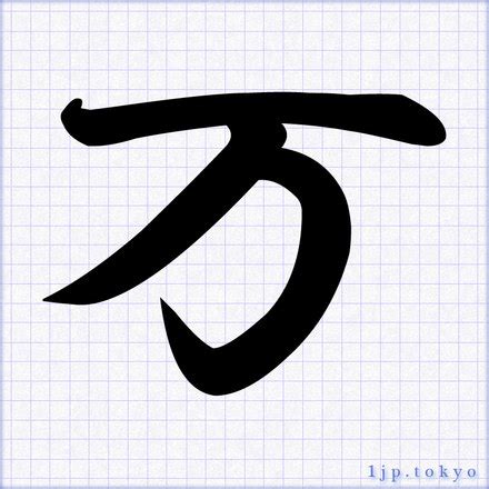 万の書道書き方 習字 万レタリング