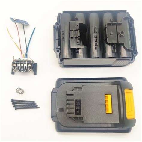 Dcb200 리튬 이온 배터리 플라스틱 케이스 5s Bms 박스 쉘 디월트 18v 20v 9ah Dcb183 Dcb206