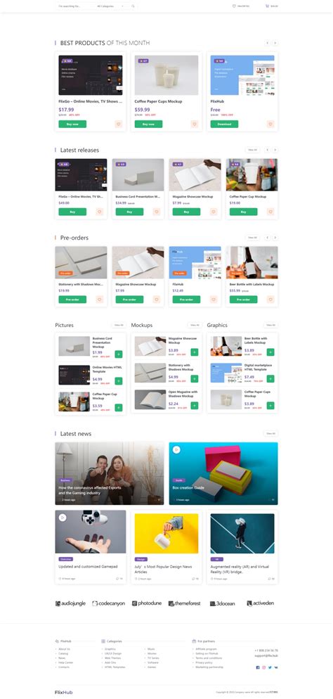 Html Css网页设计，在线商城网站设计模板 17素材网