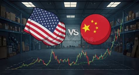 Us Vs China Trade War Stock Illustration Illustration Of Indoor