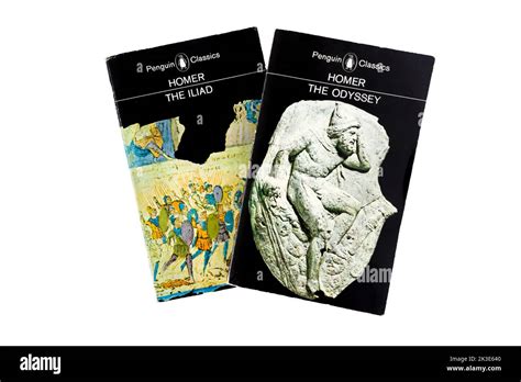Two Paperback Copies Of The Iliad And The Odyssey By Homer Published 1976 And First Written In