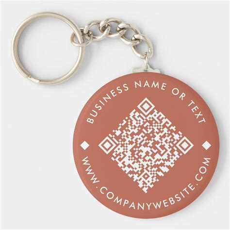 Business Custom Qr Code Keychain