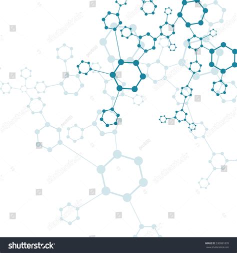 Structure Molecule Communication Dna Atom Neurons Stock Illustration