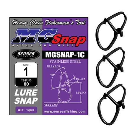 Senses Hyper Sus Wire Mg Lure Snap Black