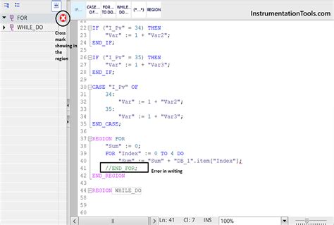Use Of Regions In Scl Language