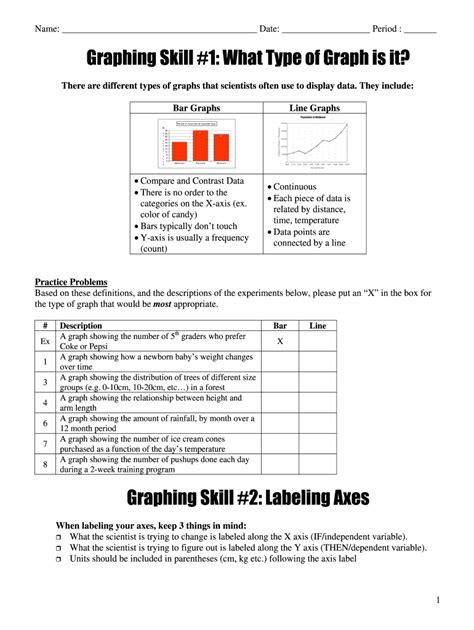 Skills Worksheet Graphing Skills Answer Key Fill Out Sign Online DocHub