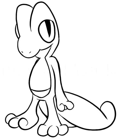Treecko Coloring Page