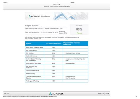 Autodesk Autocad Exam Report Pdf