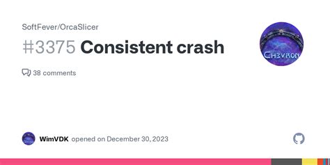 Consistent Crash · Issue 3375 · Softfeverorcaslicer · Github