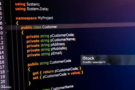 C Sharp Programming Language Source Code Example On Monitor C Source