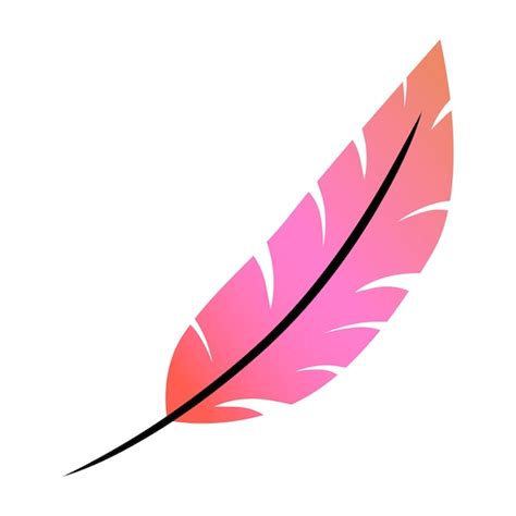 Premium Vector Abstract Feather With Gradient Pattern Vector