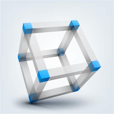 Premium Vector Vector Illustration Of 3d Cubes With Connections