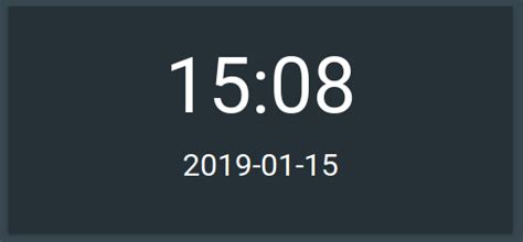 Clock Card Home Assistant Community