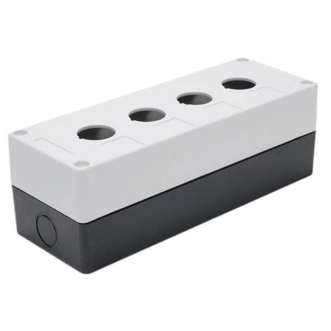 22mm Hole Emergency Stop Push Button Switch Box Waterproof Plastic Control Box