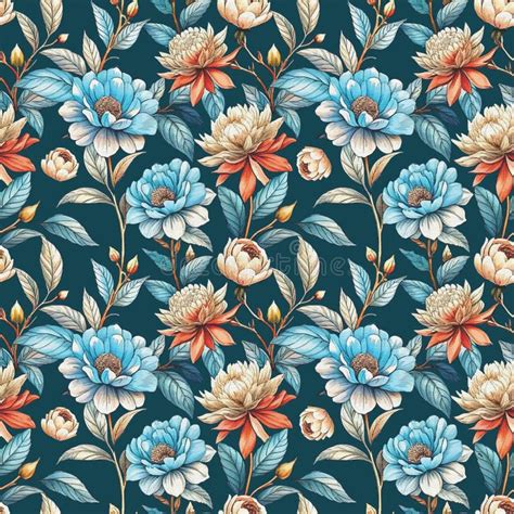 Floral Vintage Visual Design Stock Illustrations 7065 Floral Vintage