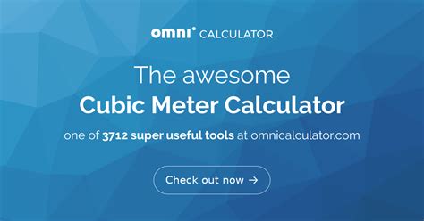 Cubic Meter Calculator