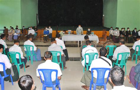 ဝေါမြို့နယ်၌ မဟာသင်္ကြန်စည်ကားသိုက်မြိုက်စွာ ကျင်းပနိုင်ရေး လုပ်ငန်းညှိနှိုင်း အစည်းအဝေးကျင်းပ